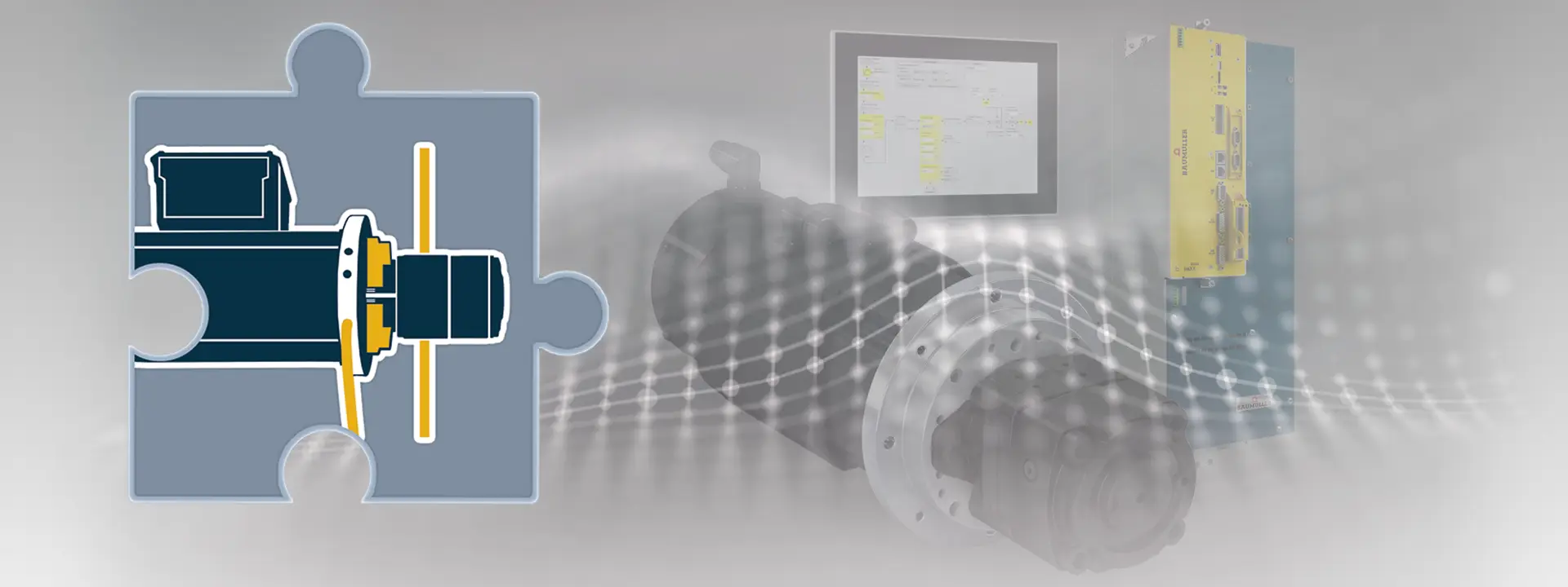 Machine modules for Baumüller servo pumps